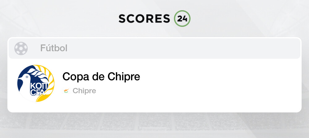 Copa de Chipre Próximos Partidos Calendario y Resultados de Hoy para ...