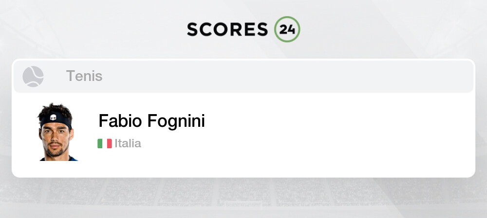Fabio Fognini Italia Tenis Pronósticos Resultados Y Calendario De Partidos