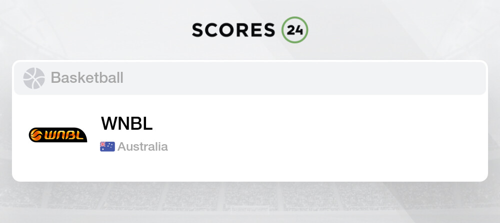 WNBL, Australia Women Standings - WNBL, Australia Women Table ...