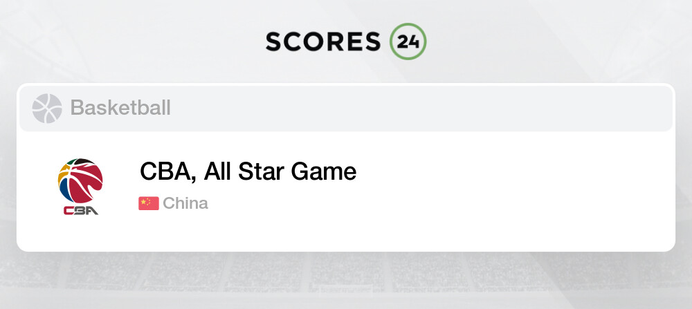 CBA, All Star Game Fixtures Schedule, Matches Latest Scores and Results ...