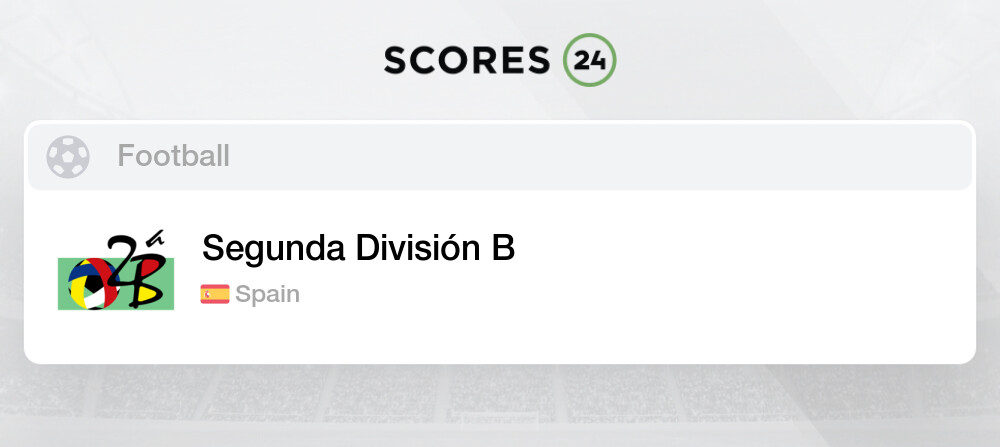 Segunda División B Standings - Segunda División B Table | Football, Spain