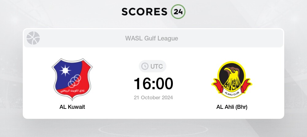 AL Kuwait - AL Ahli (Bhr) result, team statistics and match progress 21 ...