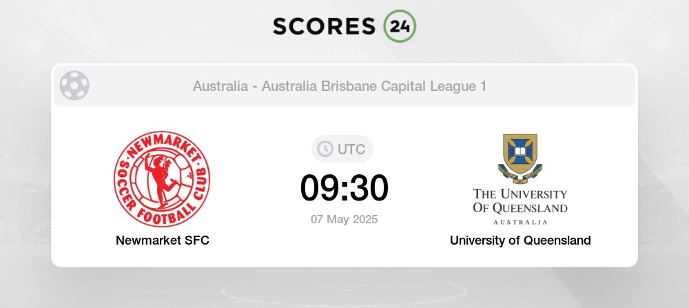 Newmarket SFC vs University of Queensland Match today on 8 March 2025