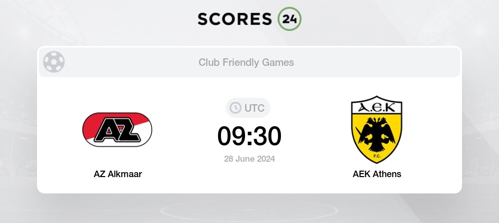 AZ Alkmaar vs AEK Athens Prediction for today 28 June 2024 - Football