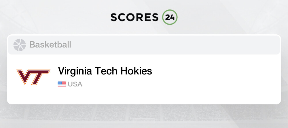 Virginia Tech Hokies Fixtures Schedule & Predictions, Games Scores, and Results for today