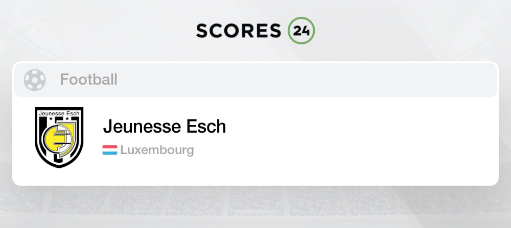 La Jeunesse D Esch/Alzette Fixtures Schedule & Predictions, Games ...