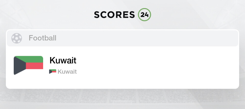 Kuwait National Football Team Fixtures & Match Results, Squad Lineup ...