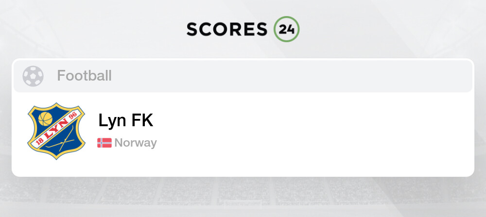 Lyn 1896 Fixtures Schedule & Predictions, Games Scores, Lineup, Statistics, and Results for today