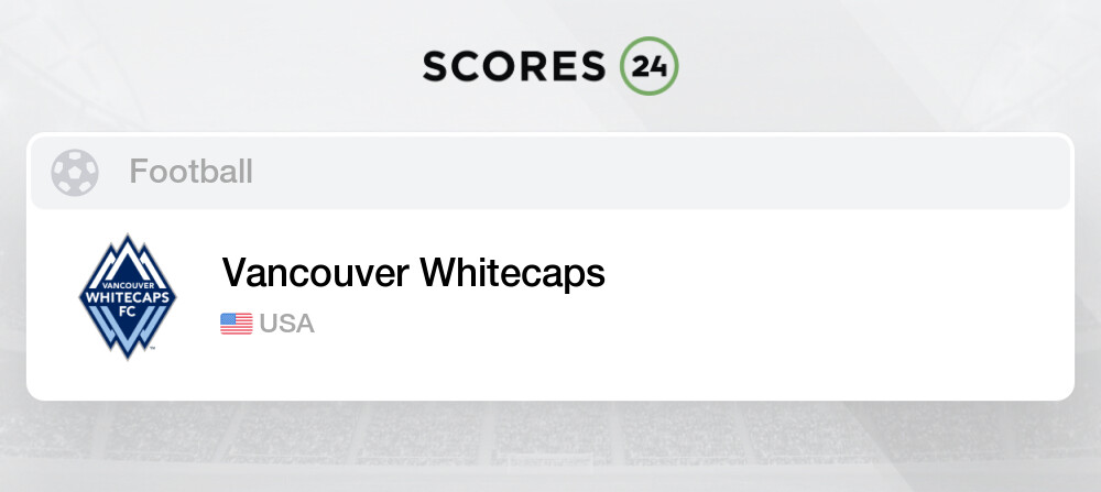 Vancouver Whitecaps Fixtures Schedule & Predictions, Games Scores ...