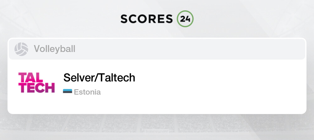 Selver/Taltech Fixtures Schedule & Predictions, Games Scores, and ...