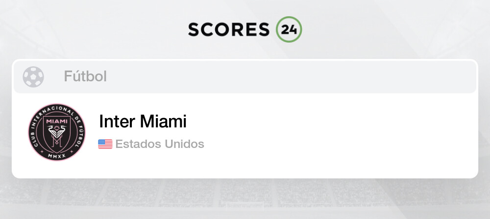 Inter Miami Calendario de Partidos y Pronósticos, Resultados de los ...