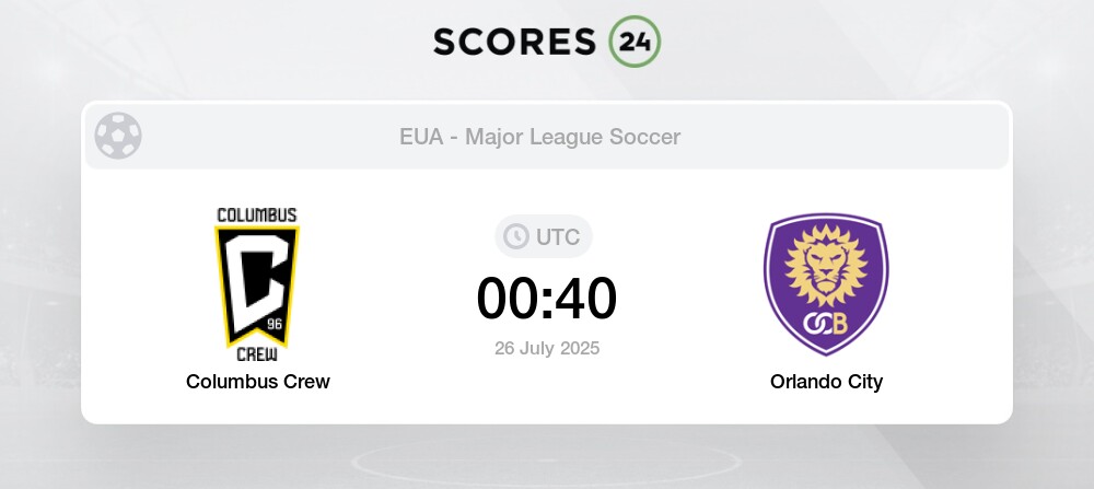 Columbus Crew vs Orlando City Previsão de Placar (1.50), Classificação ...